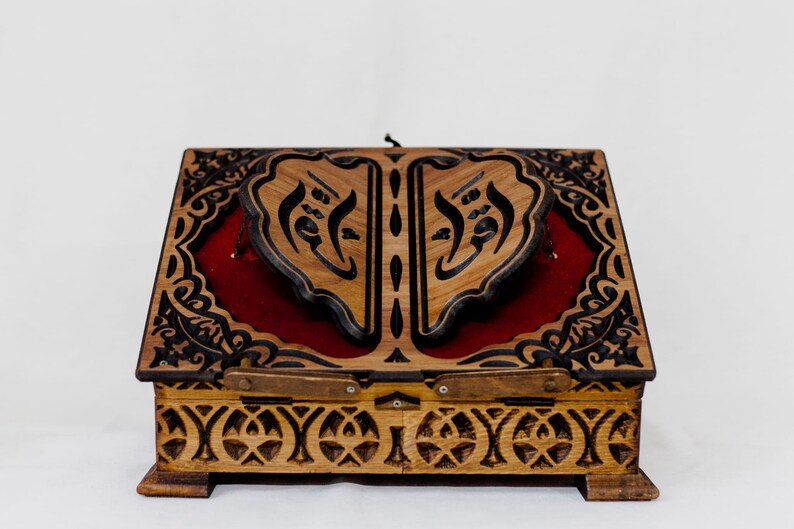 Wooden Quran Holderbible Bookshelfgreen Quran Storage - Etsy