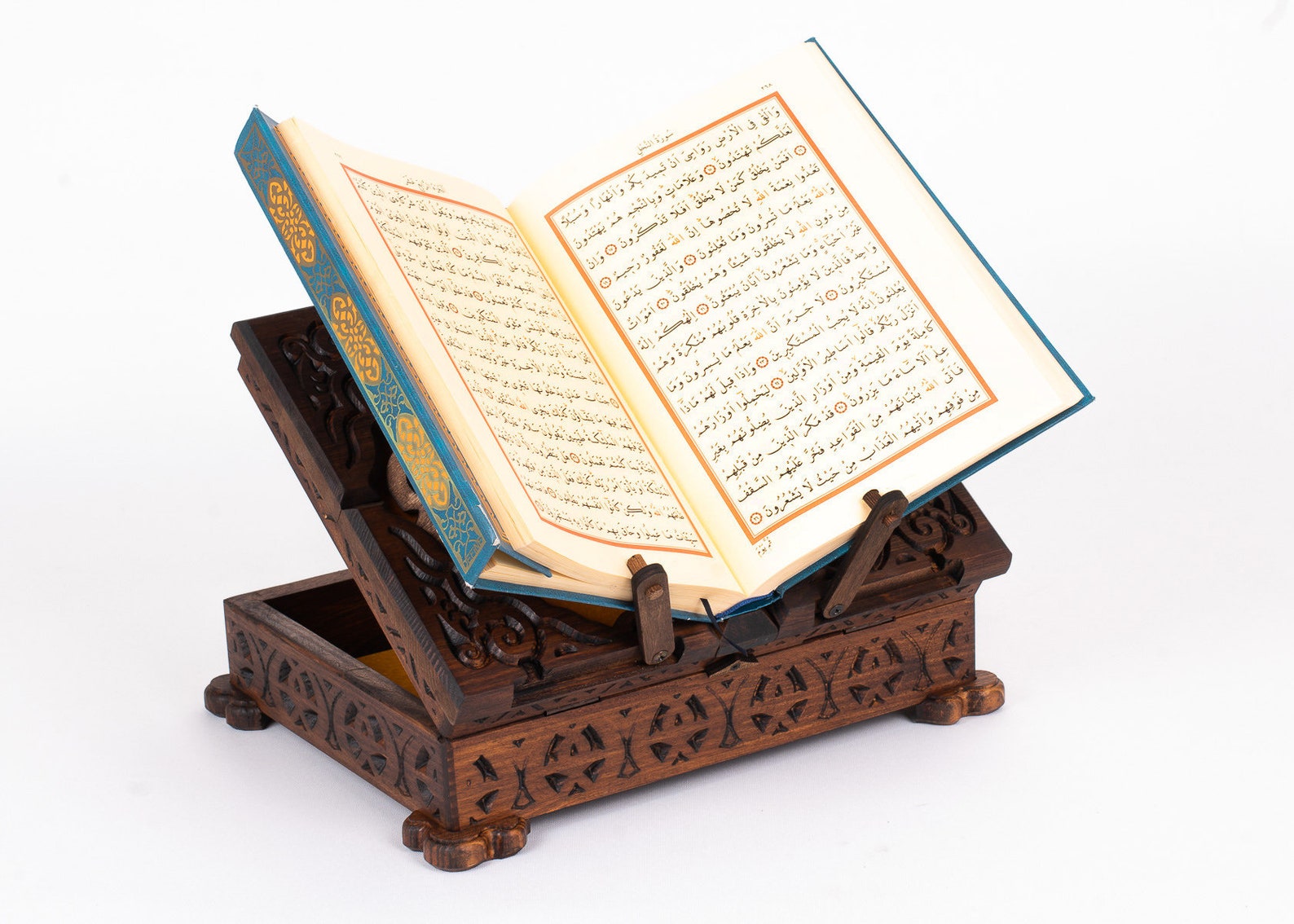 Wooden Quran Holderbible Bookshelfgreen Quran Storage - Etsy