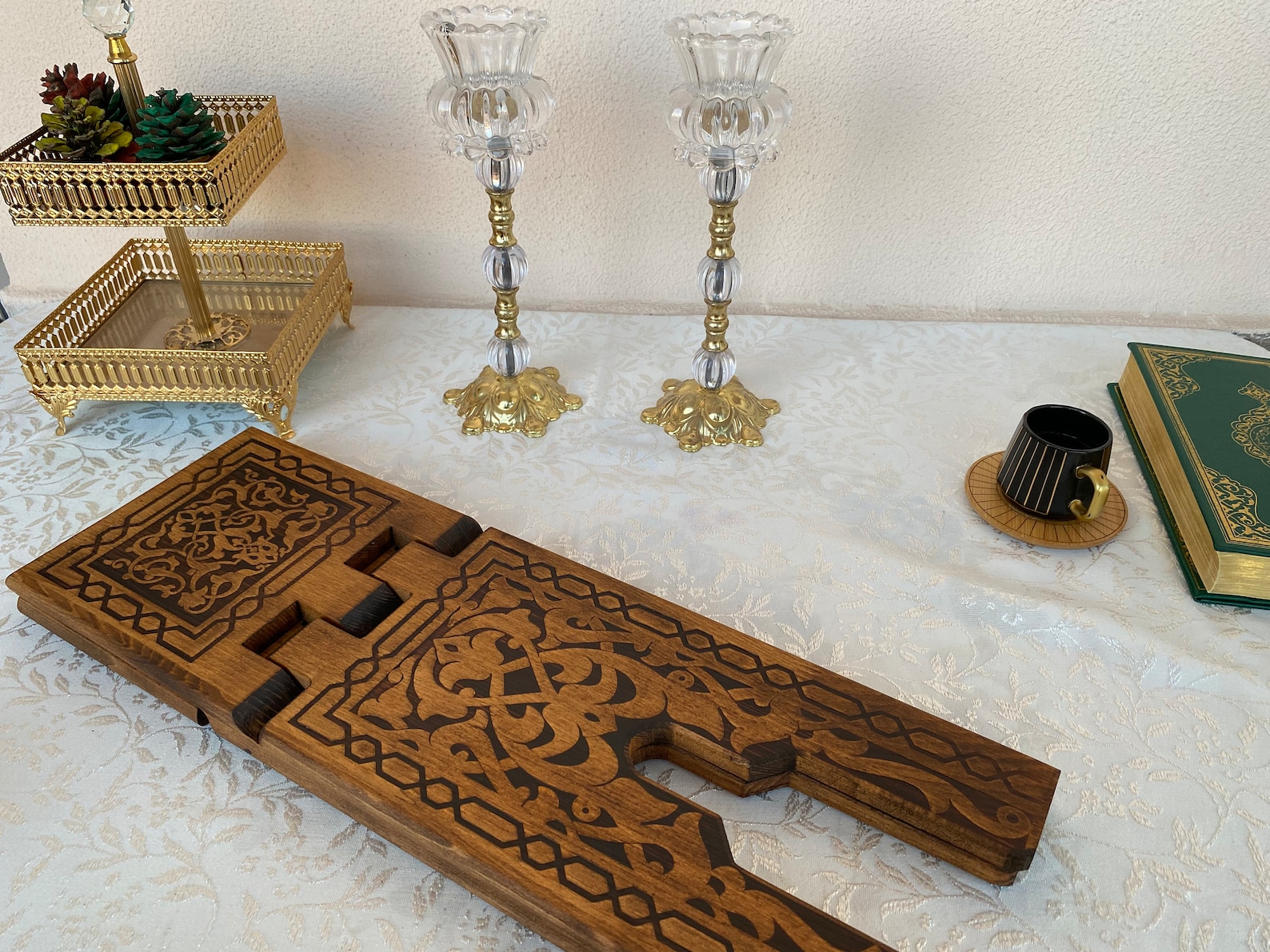 Wooden Folding Quran Stand-bible Holdernatural Wood - Etsy
