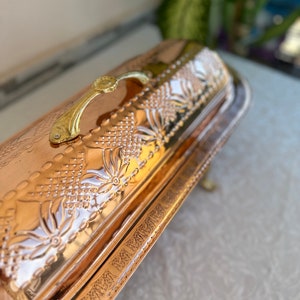 Heated Copper Kebab Serving Plate,food Serving Plate With Lid,heated ...