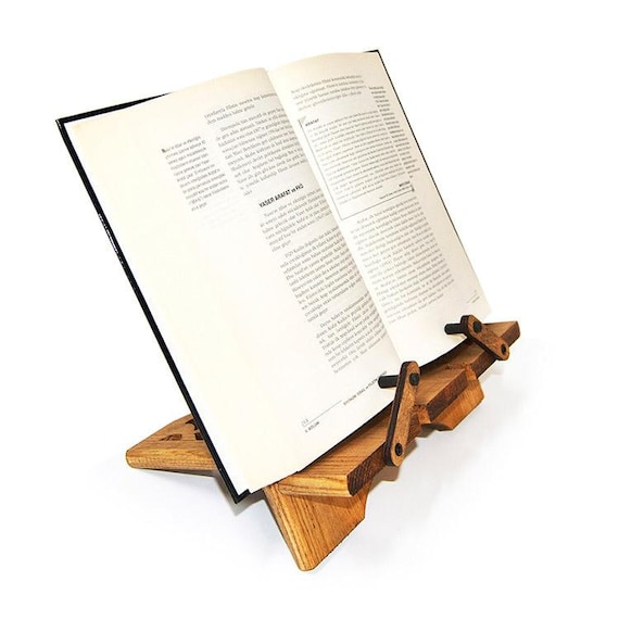 Handmade Wooden Book Reading Standfoldable Cookbook | Etsy