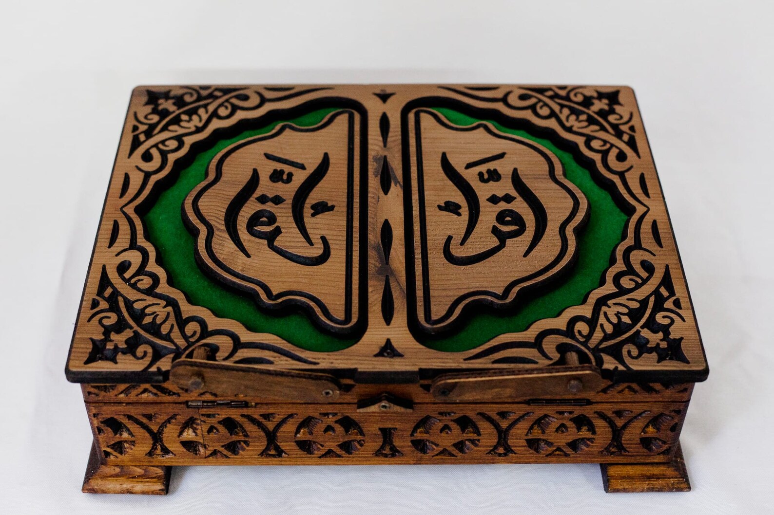 Wooden Quran Holderbible Bookshelfgreen Quran Storage - Etsy