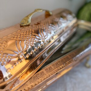 Heated Copper Kebab Serving Plate,food Serving Plate With Lid,heated ...