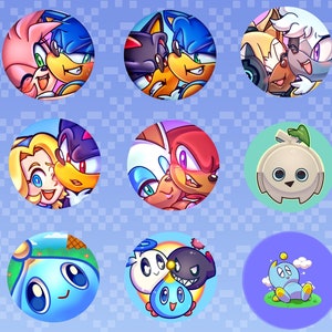 Sonic Button 4 Pack - Etsy