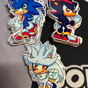 SONIC SHADOW SILVER Stickers - Etsy
