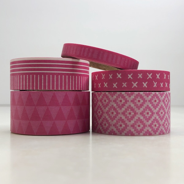 Hot Pink Washi Tape - Etsy