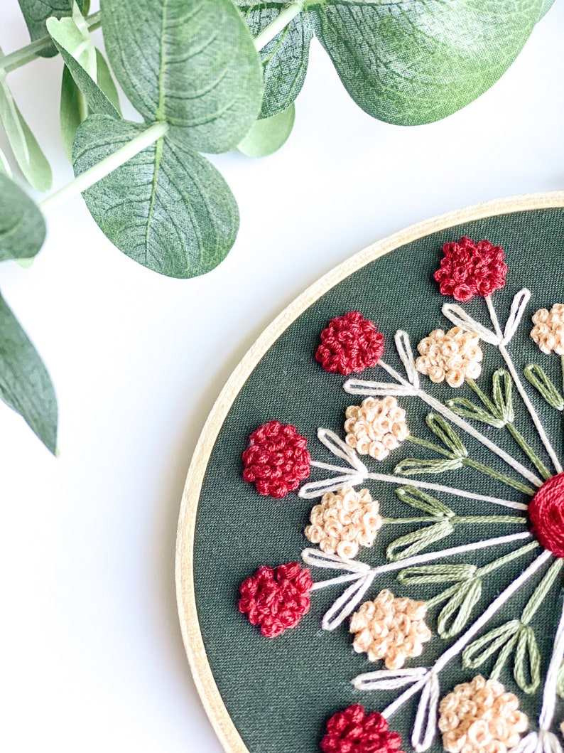 Holly Berry Snowflake Pattern | Etsy