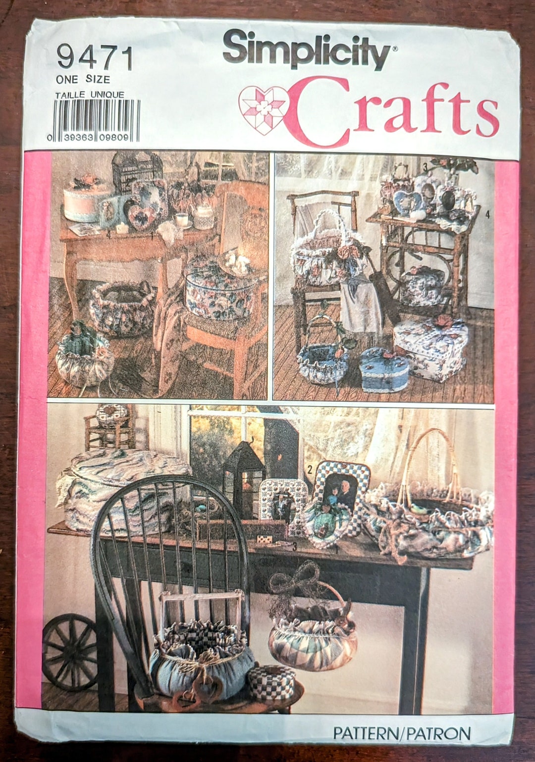 Vintage Simplicity Crafts 9471 Patterns & Instructions for Covered ...