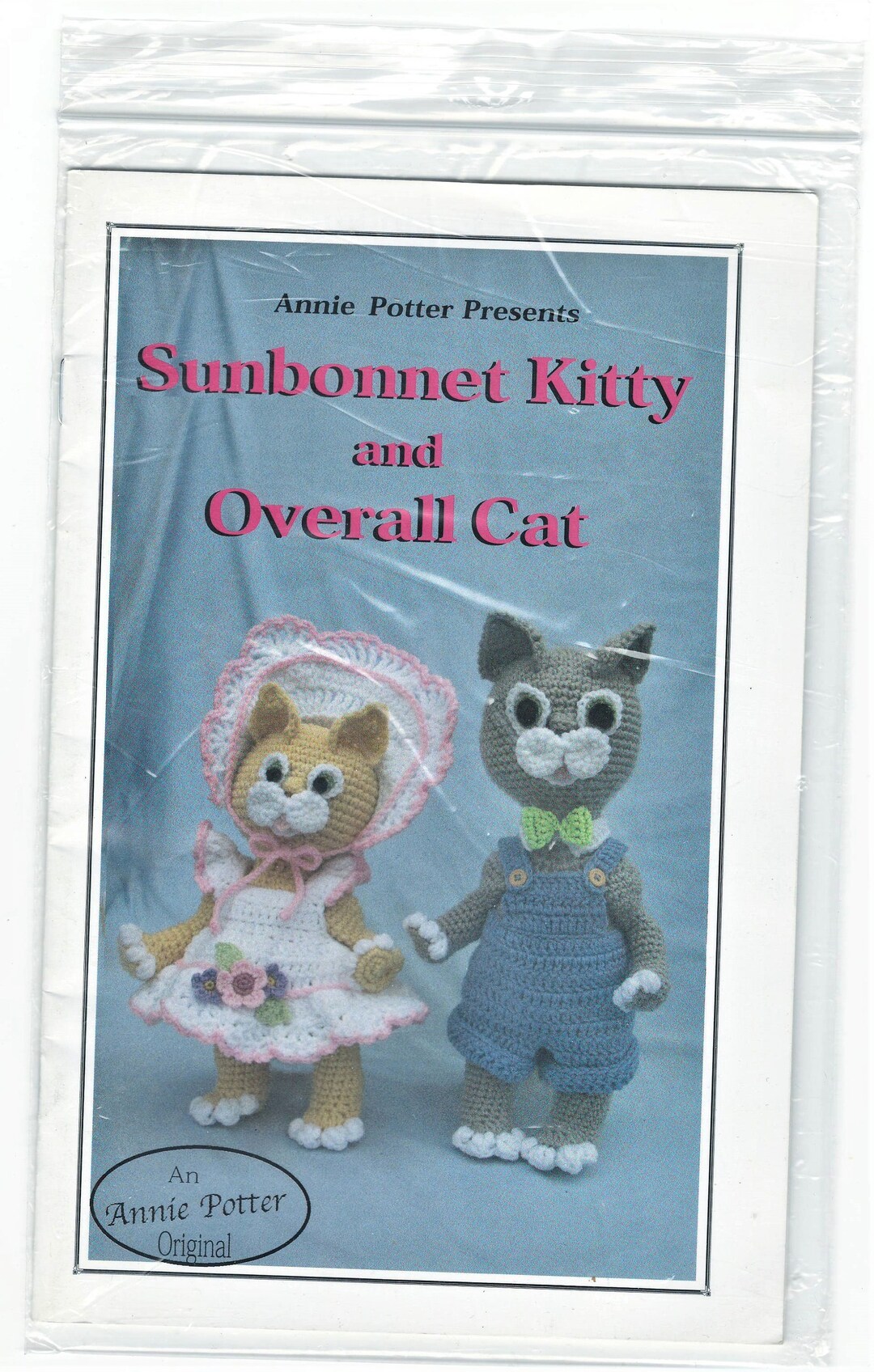 Annie Potter Presents, "sunbonnet Kitty (13") and Overall Cat (16")" an ...