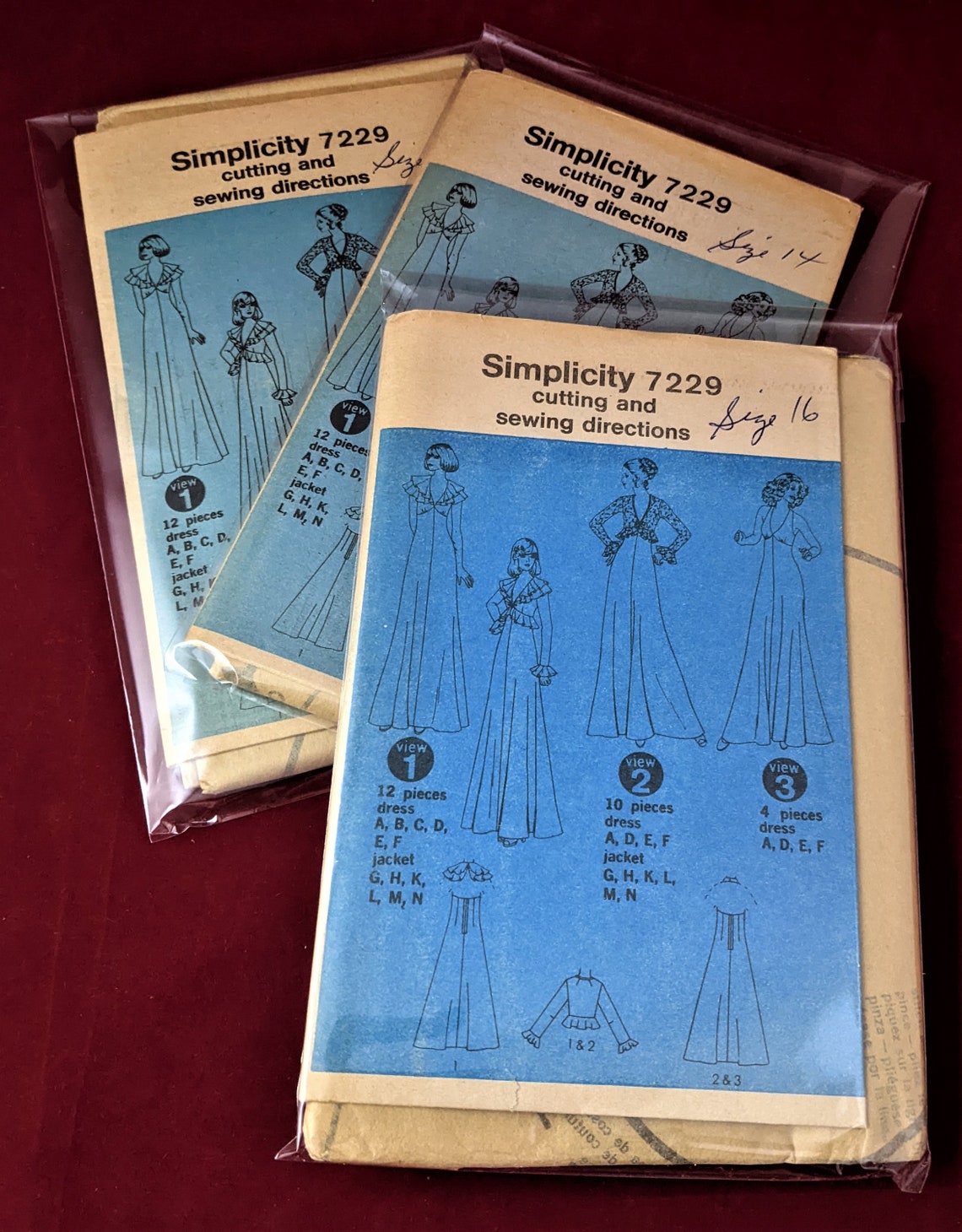 Vintage (1975) Simplicity 7229 Misses Long Halter Dress & Unlined ...