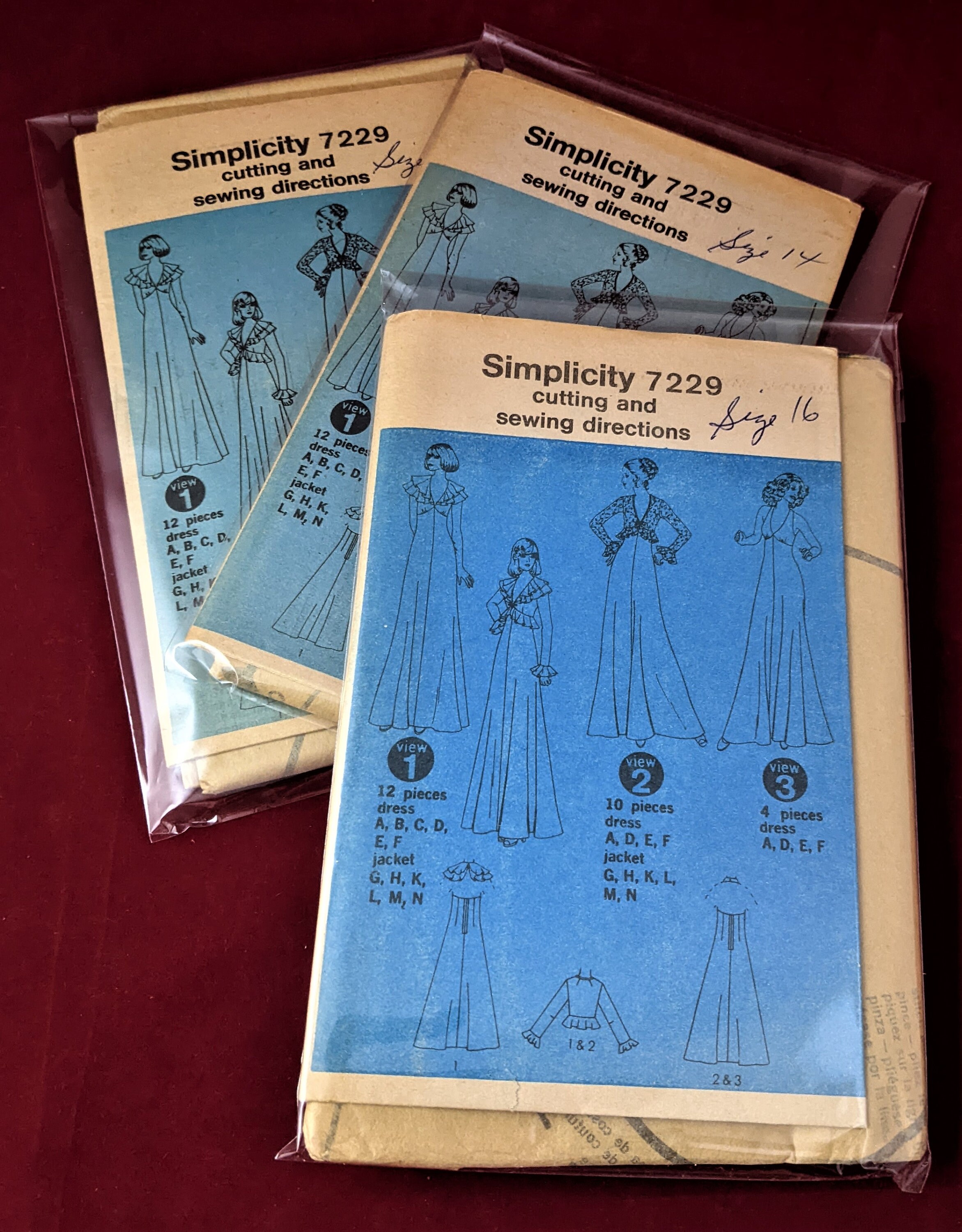 Vintage (1975) Simplicity 7229 Misses Long Halter Dress & Unlined ...