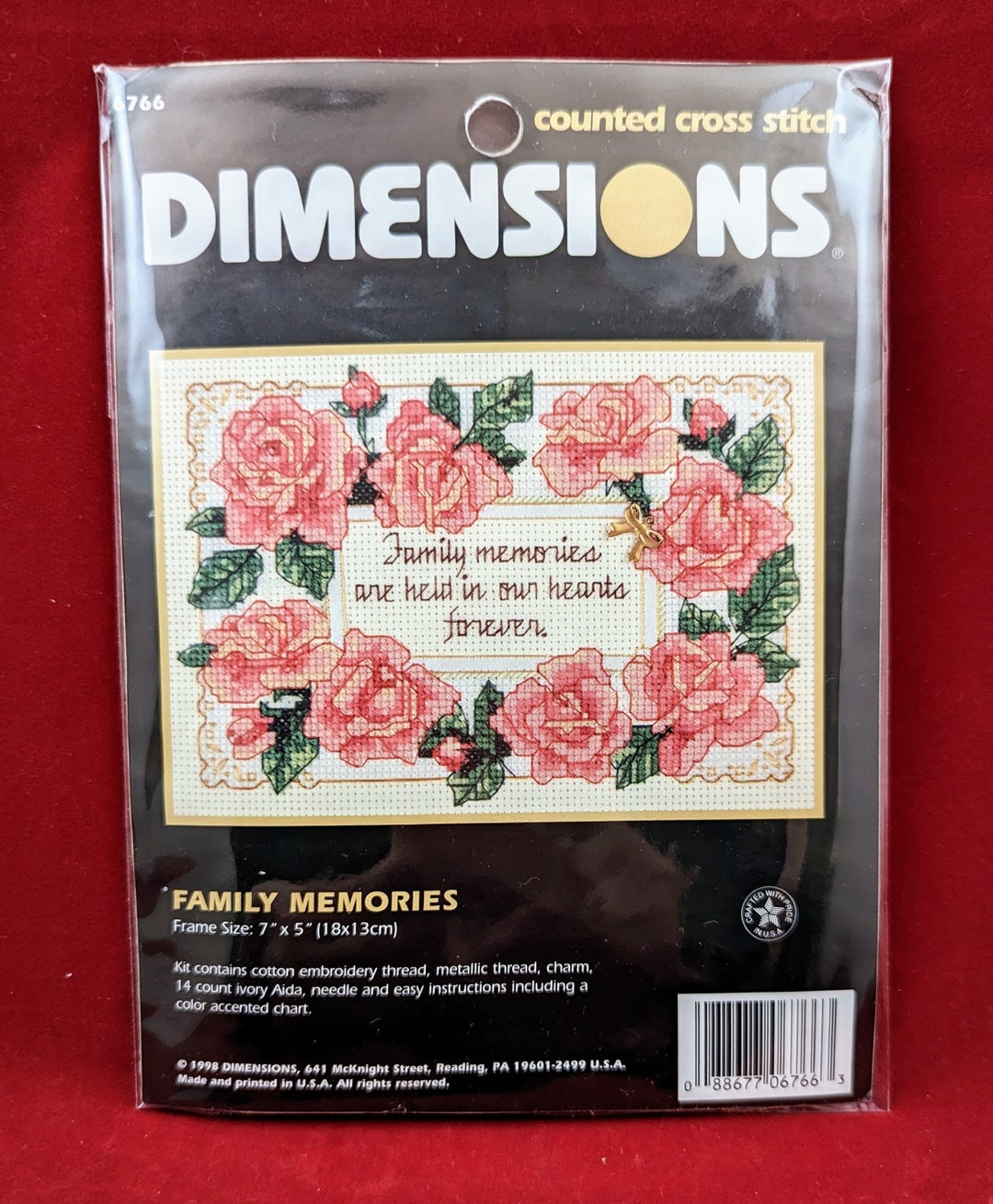 Rare Vintage Dimensions Counted Cross Stitch Kit 6766 "family Memories ...