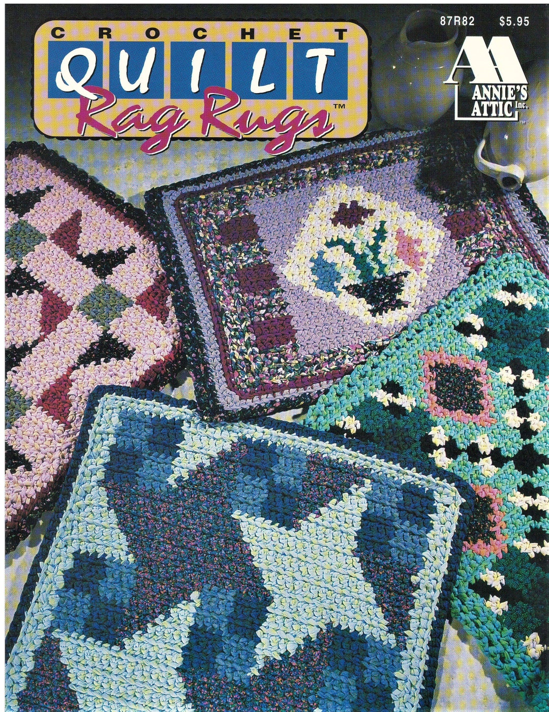 Vintage Annie's Attic Leaflet 87R82 "crochet Quilt Rag Rugs" Designs by ...