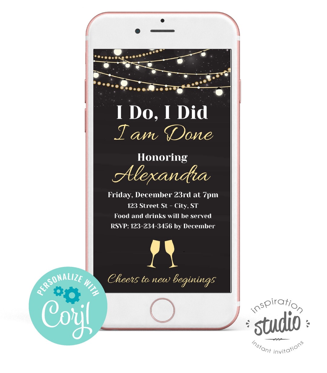 I Do I Did I Am Done Divorce Invite New Beginnings - Etsy