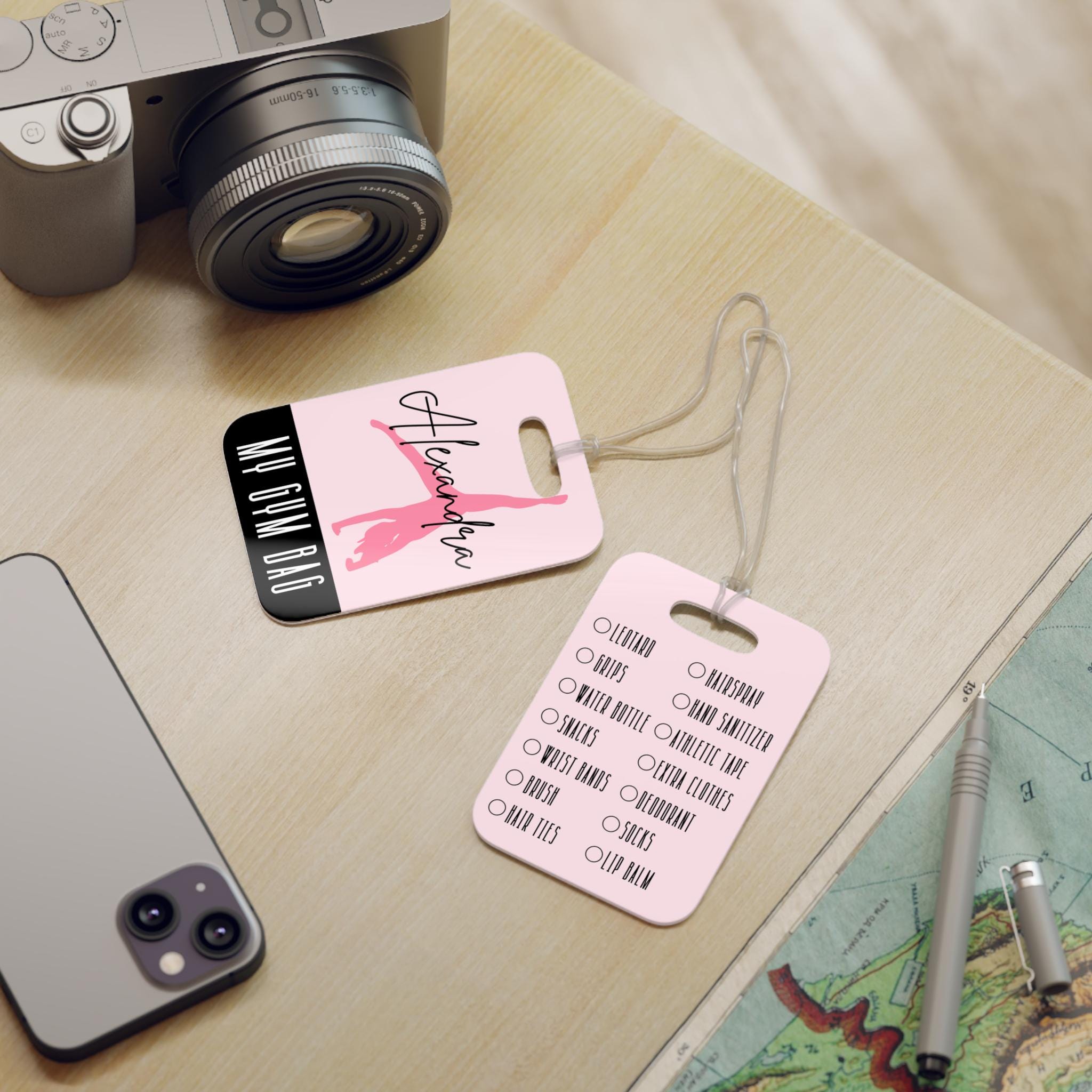 Customized Gymnastics Bag Tag Gymnastics Checklist Name Tag With ...