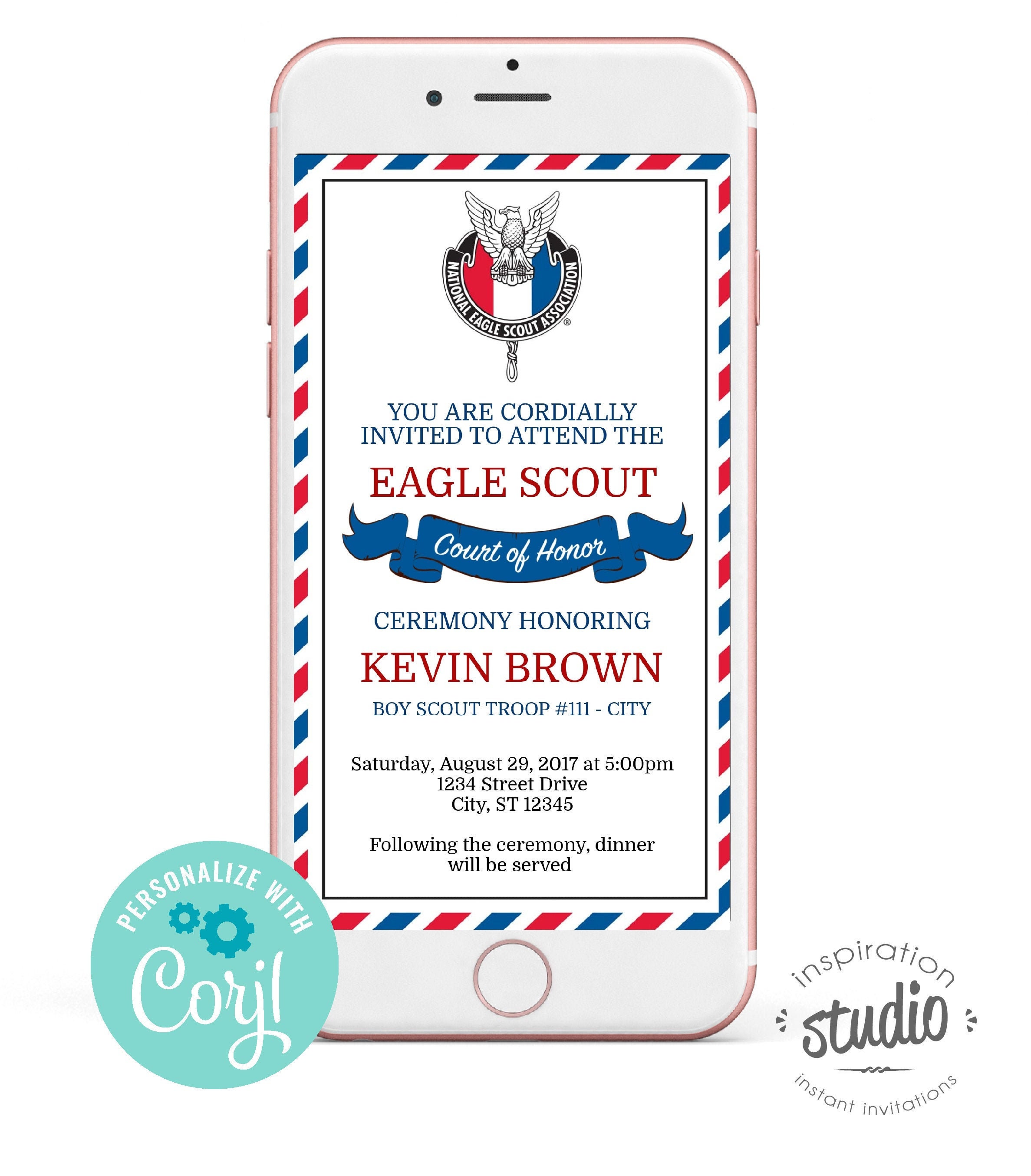 Printable Eagle Scout Invitations