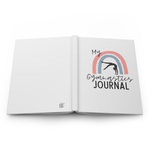 My Gymnastics Journal | Boho Rainbow Style Hardcover Journal | Gift for ...
