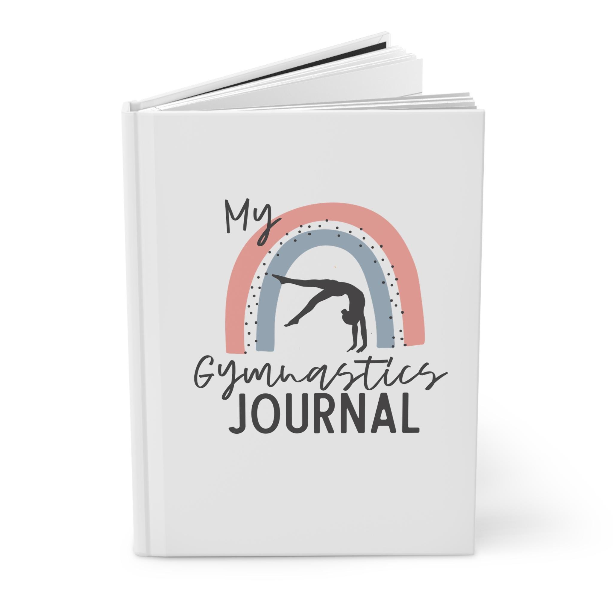 My Gymnastics Journal | Boho Rainbow Style Hardcover Journal | Gift for ...