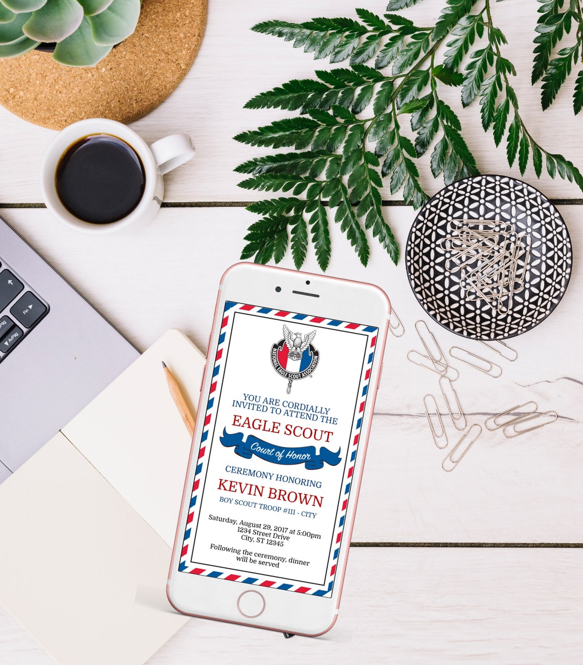 Eagle Scout Court of Honor Invitation Boy Scout Invitation - Etsy Canada