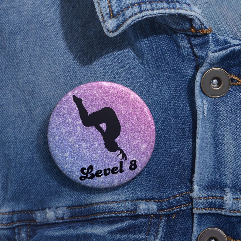 Level 8 Gymnastics Pin | Perfect Gymnast Team Gift Idea | Gymnast ...