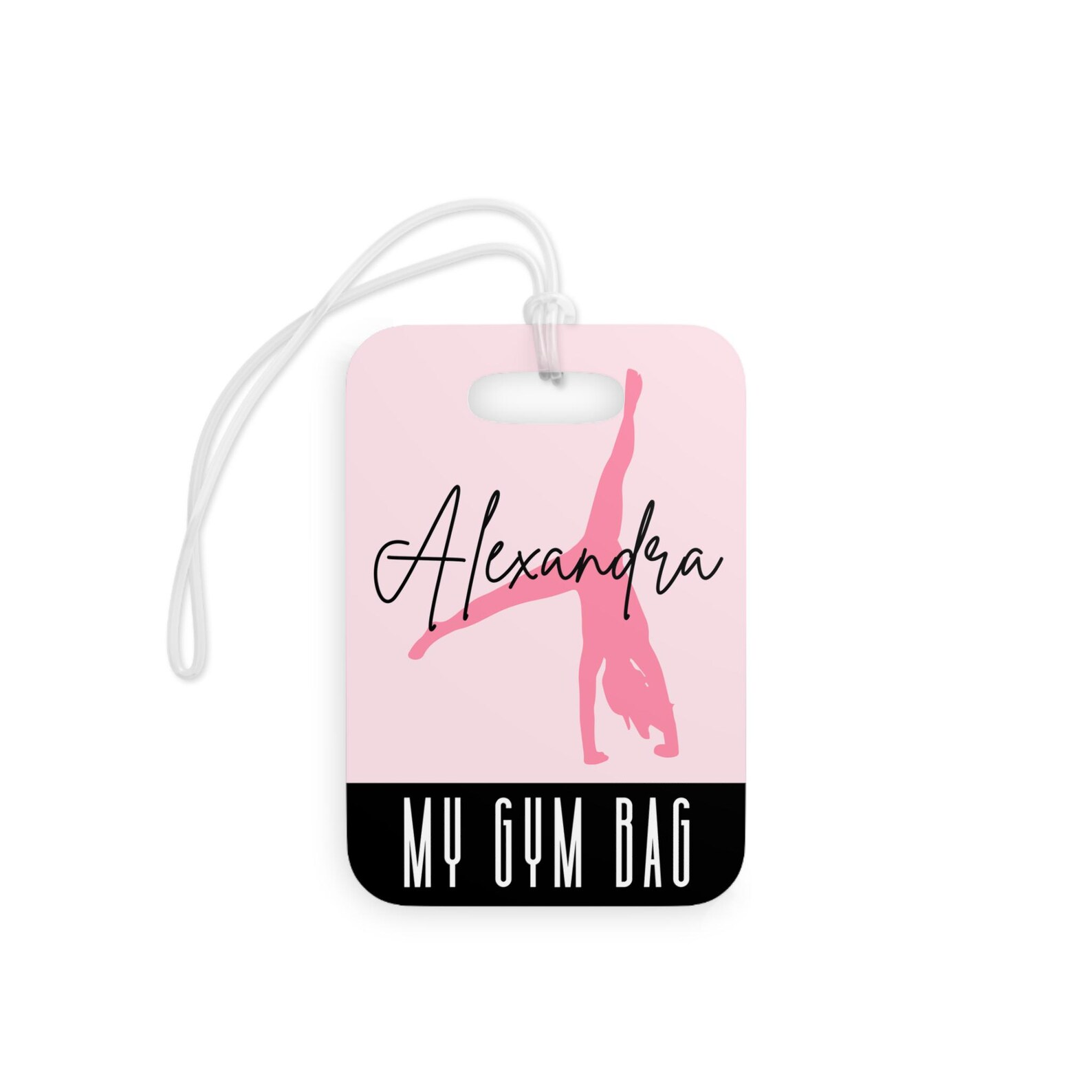 Customized Gymnastics Bag Tag Gymnastics Checklist Name Tag With ...