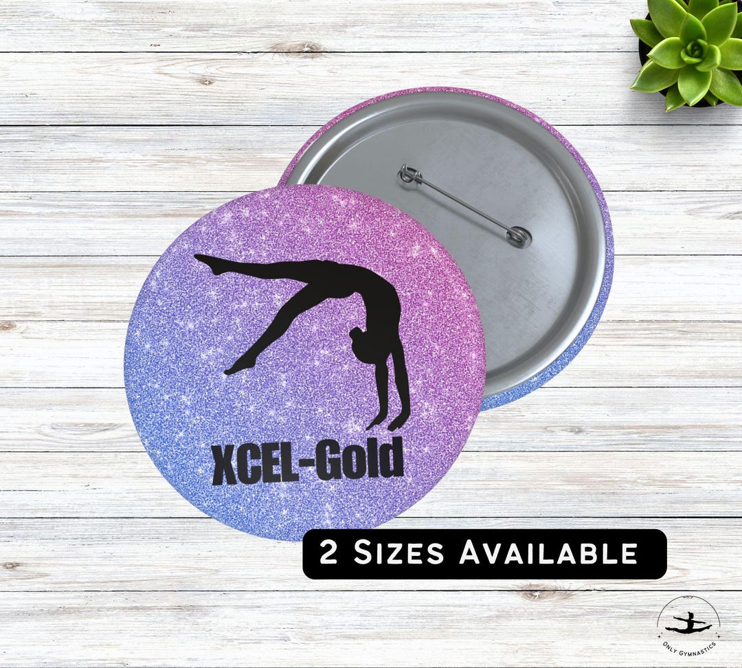 XCEL Gold Gymnastics Pin | Perfect Gymnast Team Gift Idea | Gymnast ...