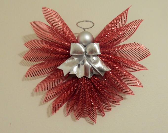 Christmas Tree Topper Red Angel Wreath Bestseller Guardian - Etsy