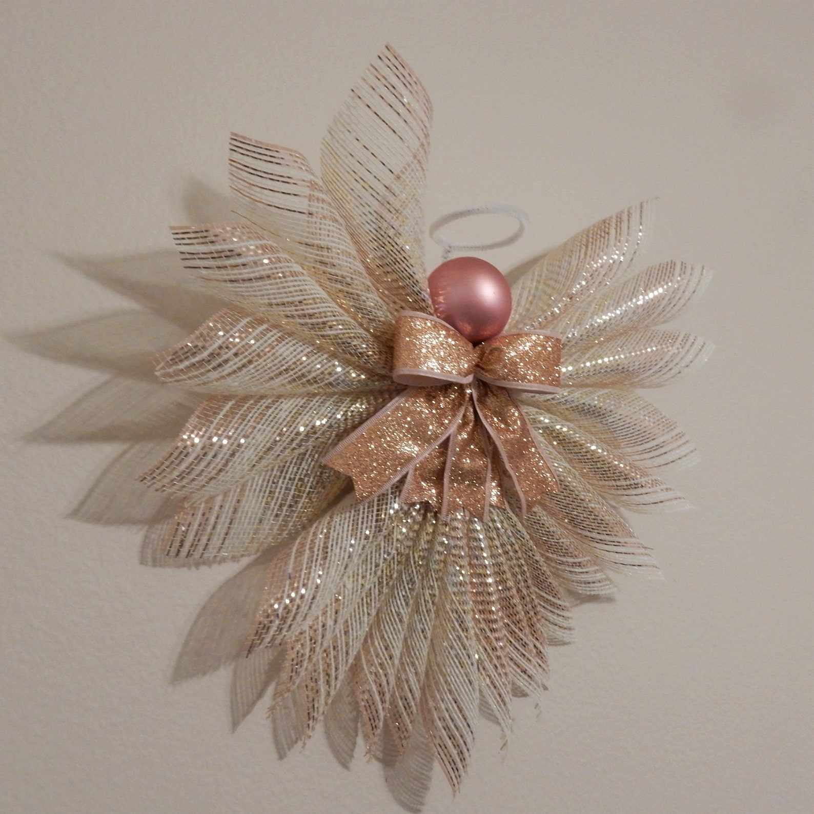 Mesh Angel Angel Wreath Front Door Decor Angel Tree Topper | Etsy