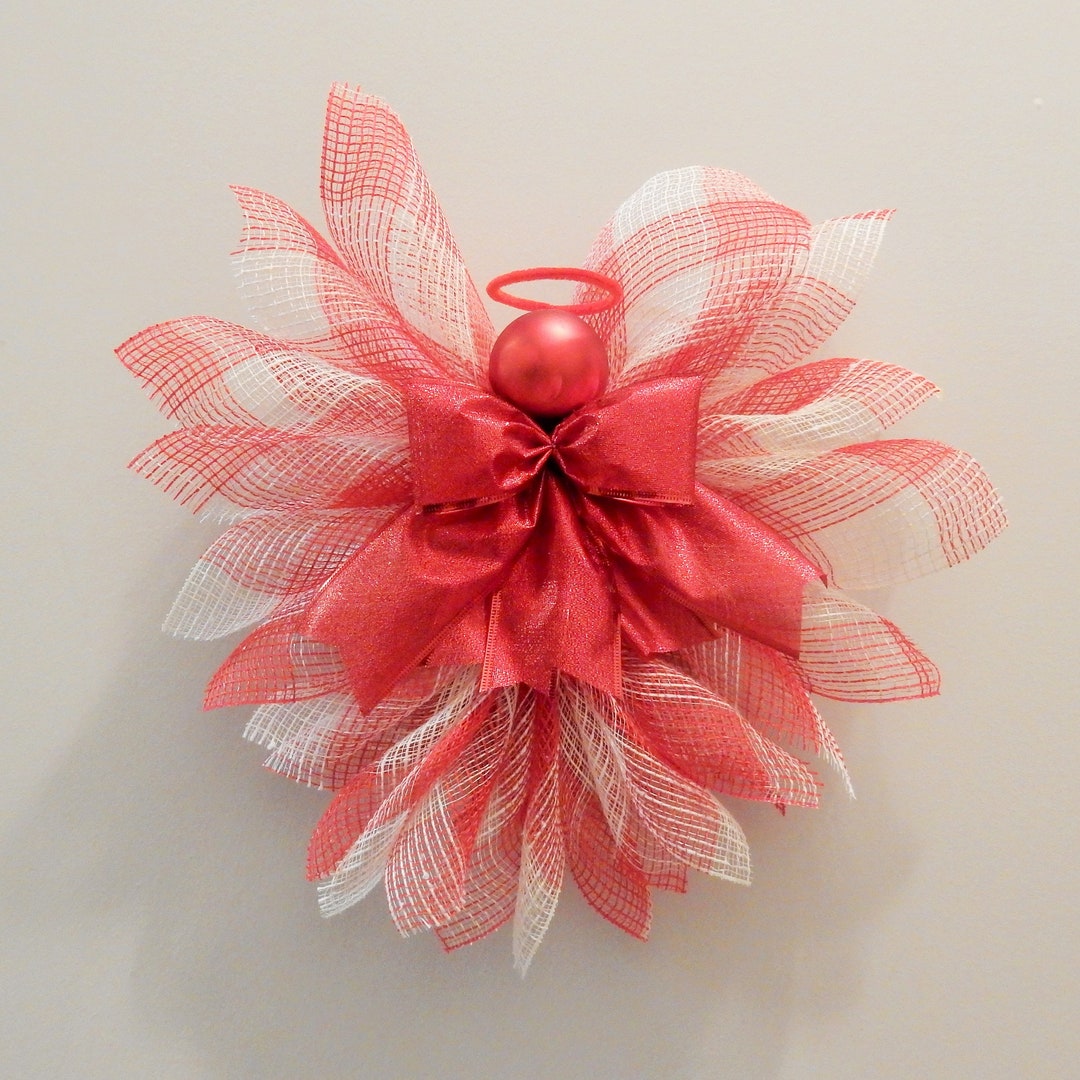 Angel Tree Topper, Guardian Angel, Angel Wreath, Deco Mesh Angel ...