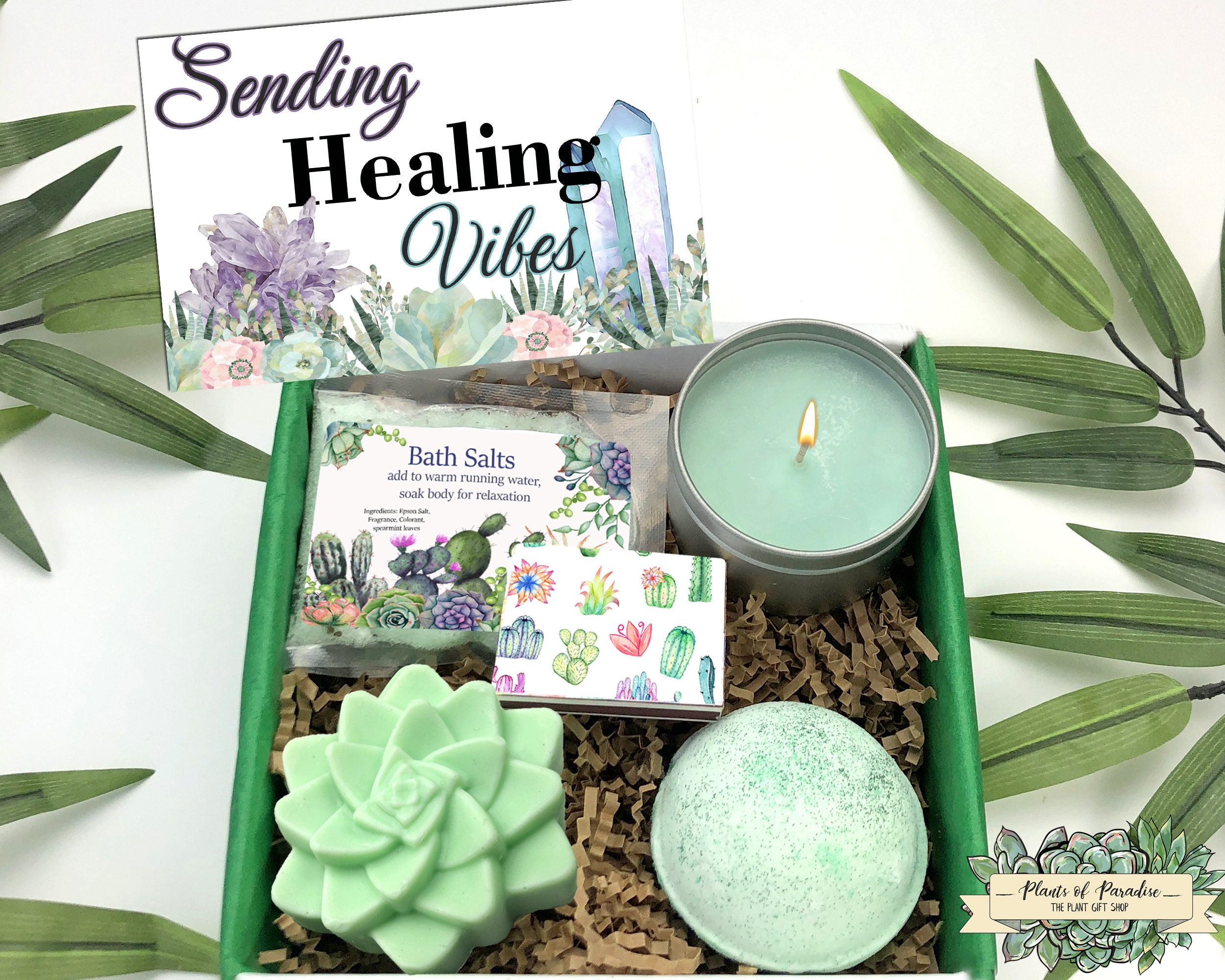 Sending healing vibes gift box healing vibes spa gift | Etsy
