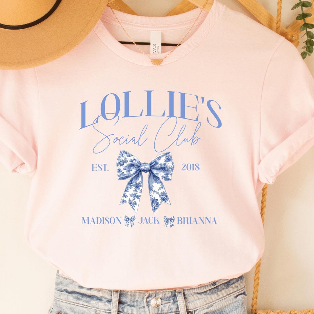 Custom Lollie Shirt Gift With Kids Names for Mother's Day or Birthday ...