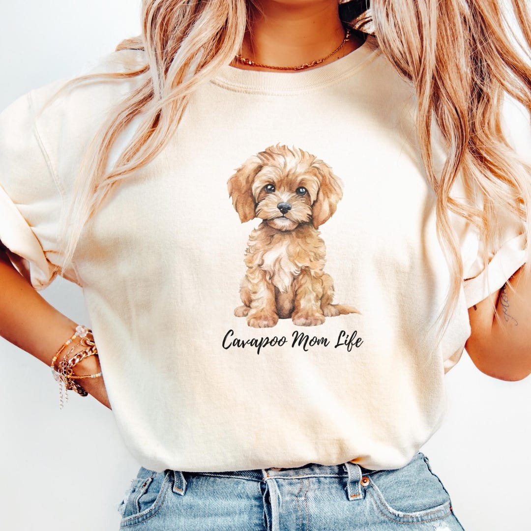 Cavapoo Mom Life Shirt, Cute Cavapoo Tee for Dog Lover, Cavapoo Mom ...