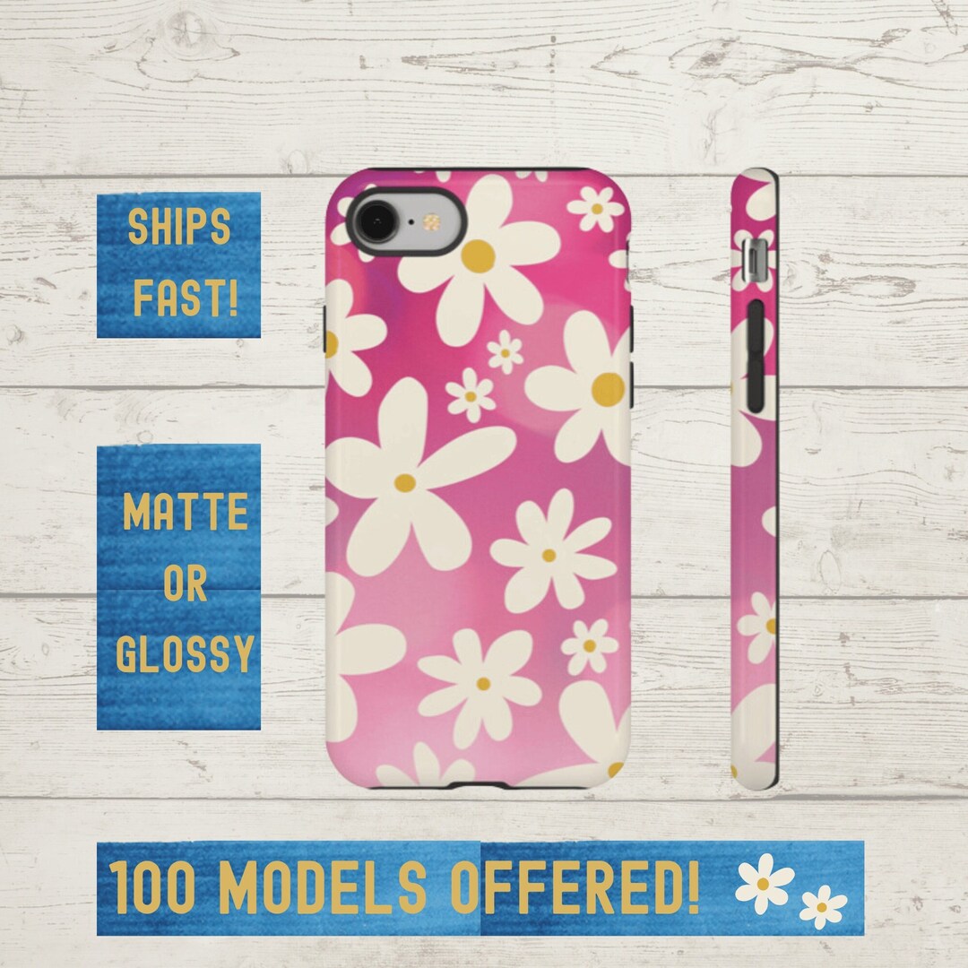 Cute Retro Daisy Phone Case, Daisy Flower Phone Case, Daisies Phone ...
