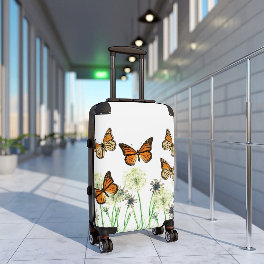 Butterfly Cabin Suitcase With Wheels Suitcases With Wheels - Etsy