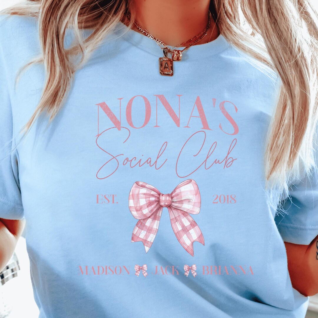 Custom Nona Shirt Shirt With Kids Names Gift for Mother's Day or ...