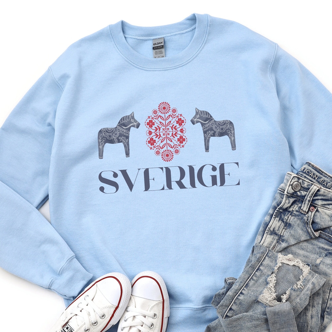 Sweden Dala Horse Sweatshirt, Dala Horse Shirt, Swedish Sweatshirt, Swedish Horse Gift ...