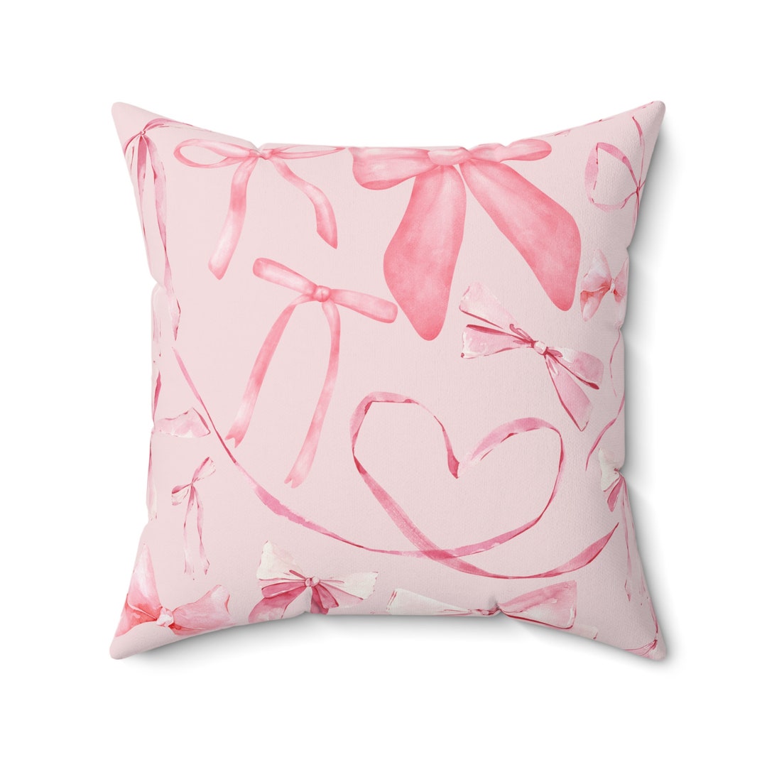 Coquette Pillow Pink Coquette Throw Pillow Coquette Home Decor Coquette ...