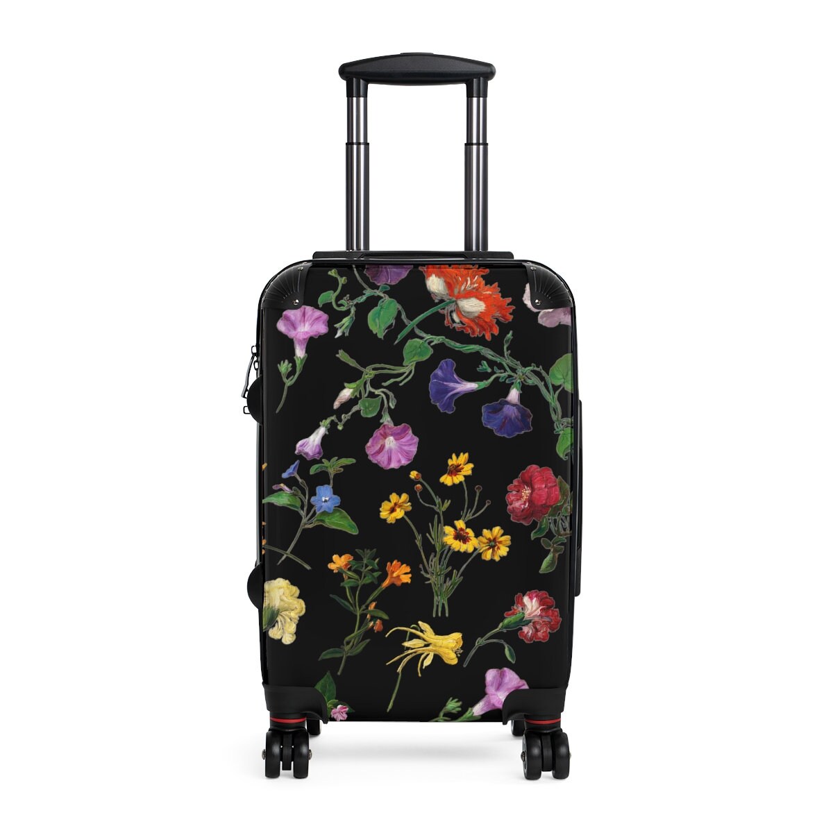 Floral Carry on Suitcase With Wheels, Suitcases on Wheels, Cabin ...