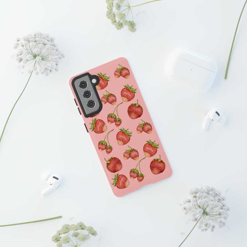 Cute Strawberry Phone Case, Strawberry Phone Case, Cute Fruit Phone ...