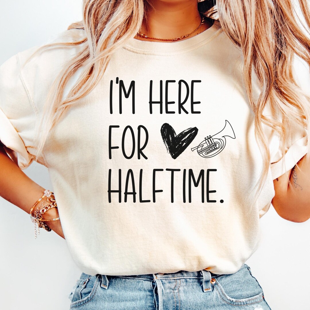 Marching Baritone Mom Shirt Gift for Band Mama I'm Here for Halftime ...