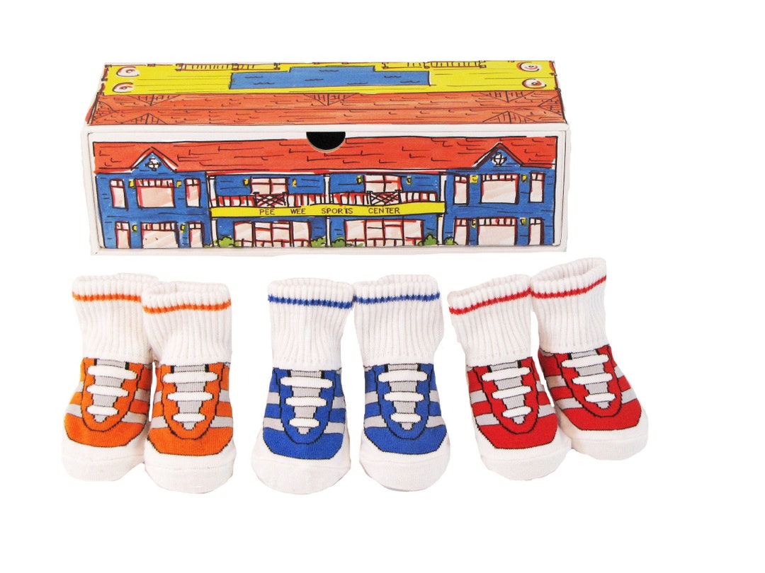 Boys Gym Shoe Pee Wee Sports Center Sock, Great Shower Gift, Cute Gift ...