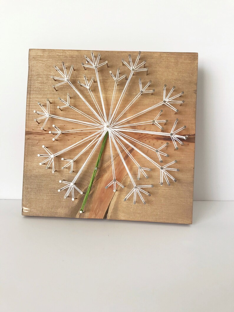 Stained Dandelion String Art Perfect for Everyday Home Decor - Etsy