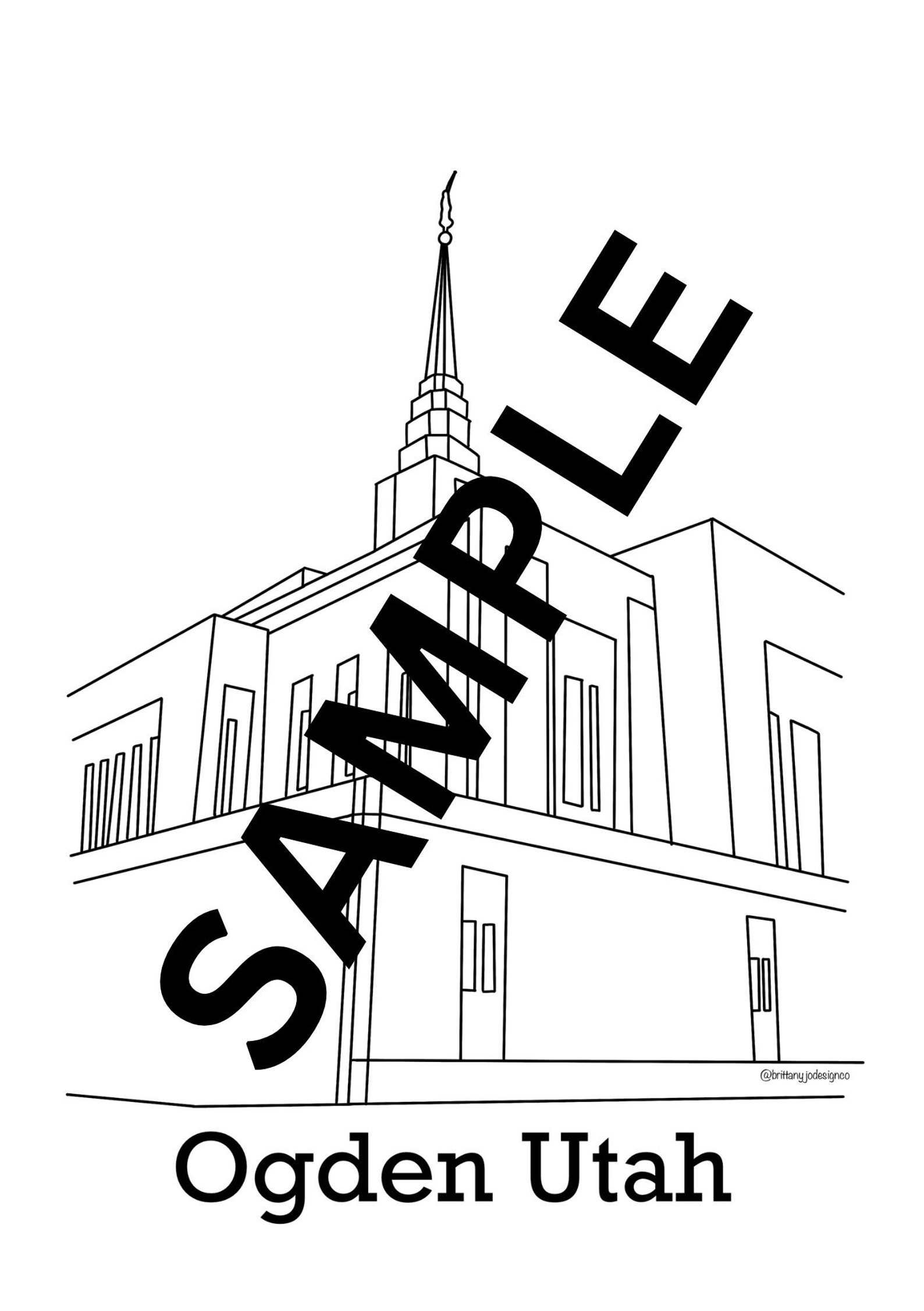 General Conference Coloring Pages for Kids | 12 Different LDS Temple ...