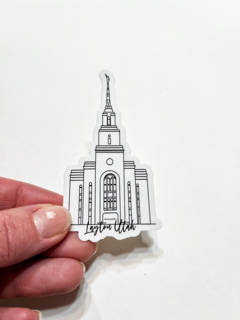 Layton Utah LDS Temple Sticker I Love to See the Temple - Etsy