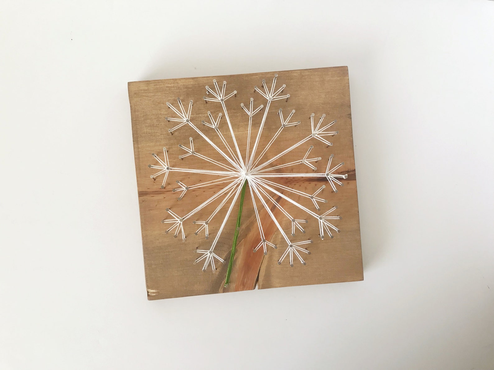 Stained Dandelion String Art Perfect for Everyday Home Decor - Etsy