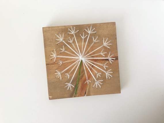 Stained Dandelion String Art Perfect for Everyday Home Decor | Etsy