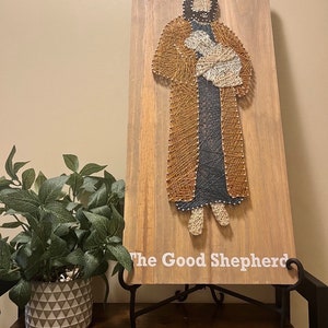 Large String Art Portrait of Jesus Christ | GREEN | Religious Home ...
