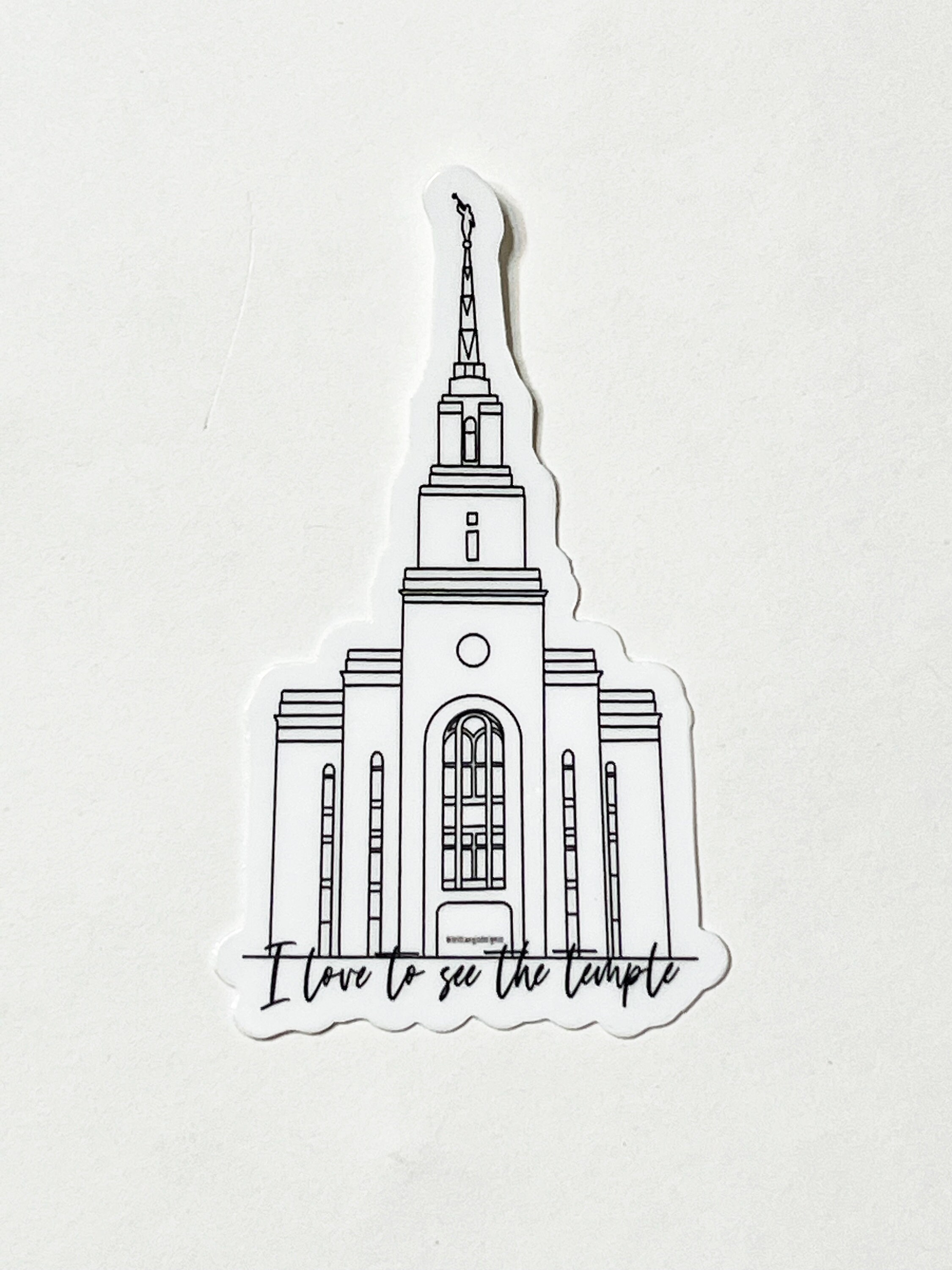 Layton Utah LDS Temple Sticker I Love to See the Temple - Etsy