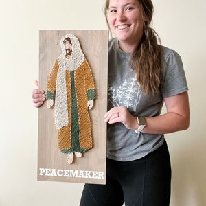 Large String Art Portrait of Jesus Christ | GREEN | Religious Home ...