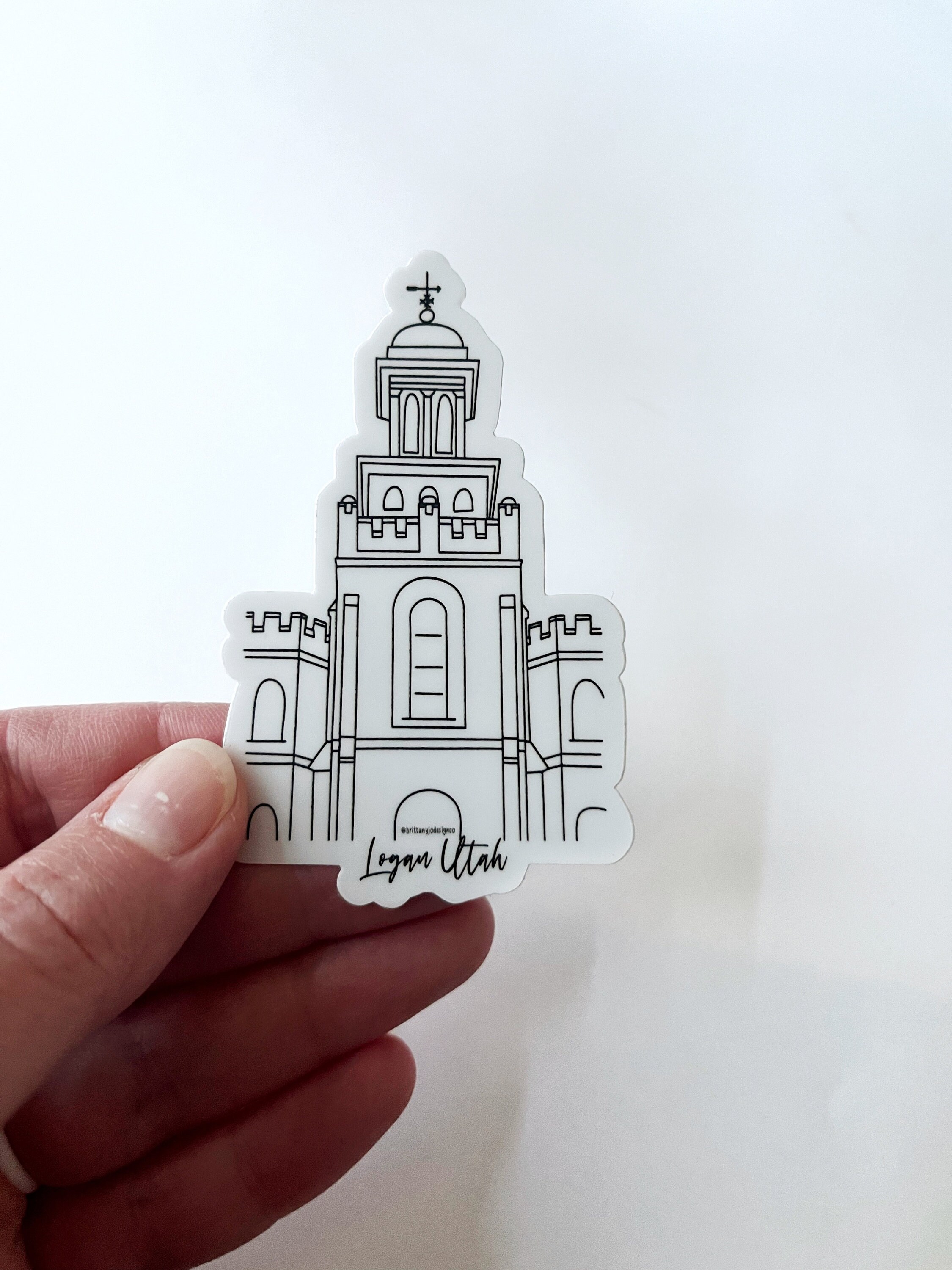 Logan Utah LDS Temple Sticker, Ministering Gift - Etsy